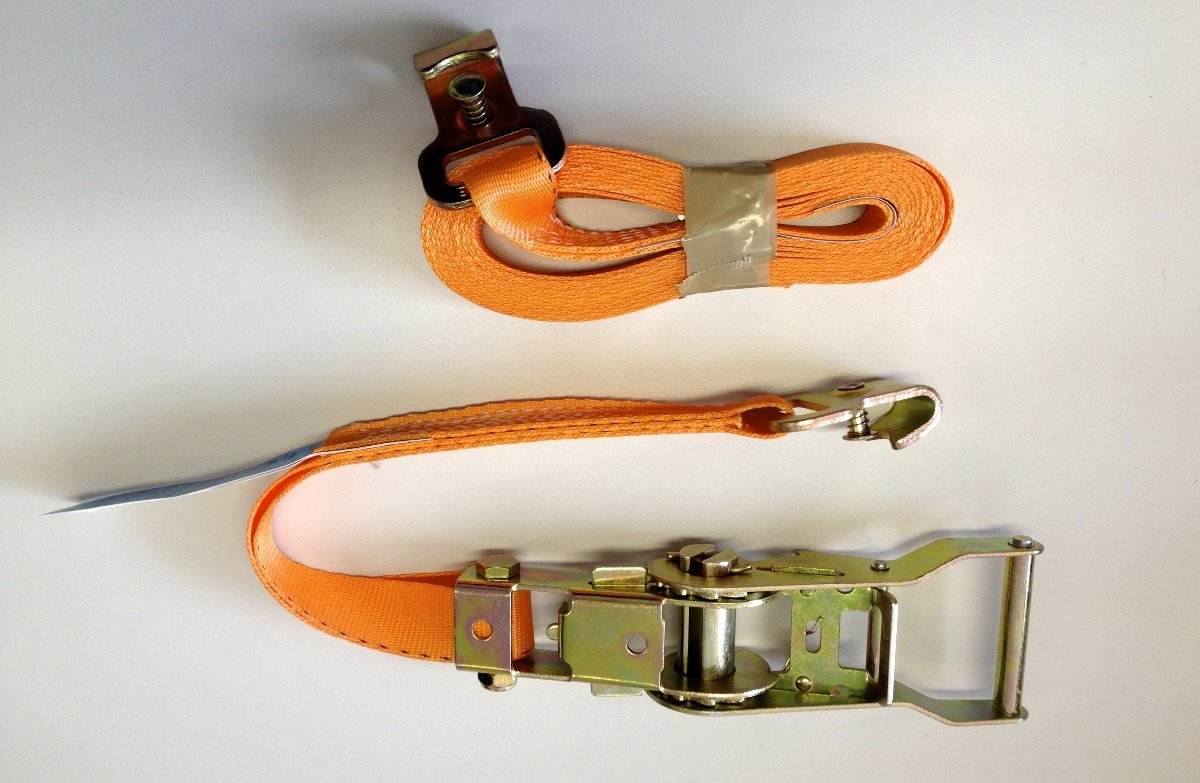 Spanngurt 25x 4000 Flachhaken 2-teilig orange f Stäbchenleiste, 8,50